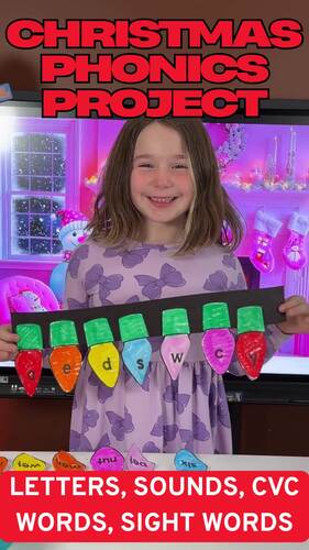Christmas Craft-Christmas Phonics Project by Kindergarten Smorgasboard
