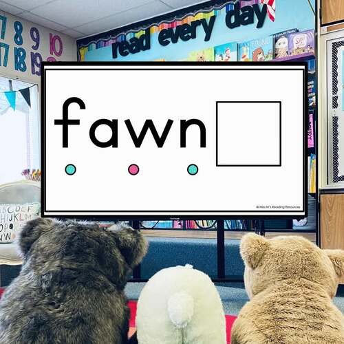 Diphthongs Blending Slides for Blending Diphthong Words Phonics Digital ...