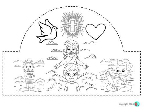 Christian-Themed Hats & Crowns | COLOR CUT & PASTE ACTIVITY | MAKE ...