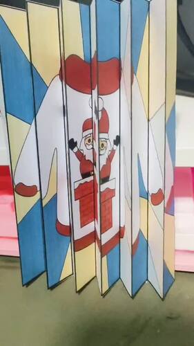 Christmas Crafts Agamograph Art Posters 2D Ugly Swaeter X'mas Santa ...