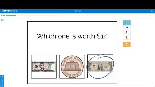 Boom Cards™ Money Values: Bills and Coins by Meaningful Sped Teaching