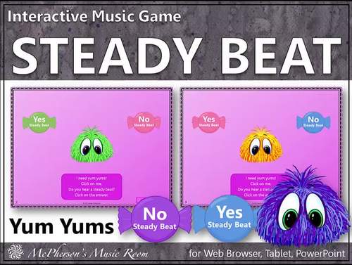 Steady Beat or Not? Interactive Elementary Music Game {Yum Yums}