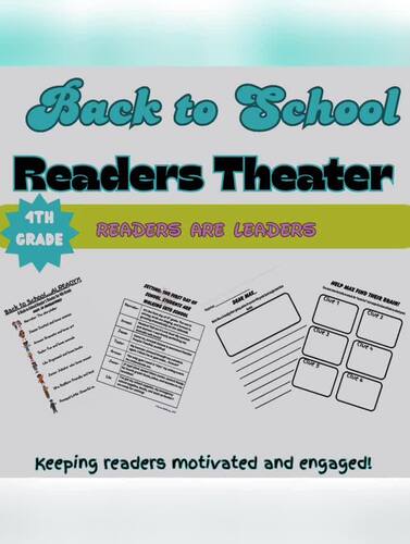 Back to School Reader’s Theater and Activities for 4th Grade | TPT