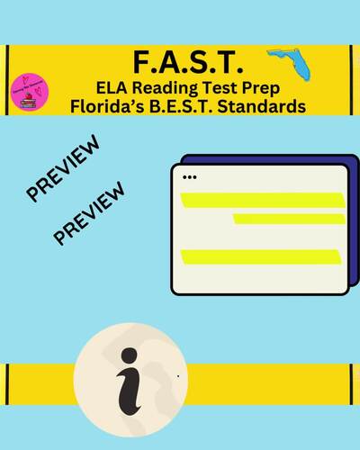 FAST ELA Reading Test Prep-Root Words-Test Taking Tips Bundle Grades 6 ...