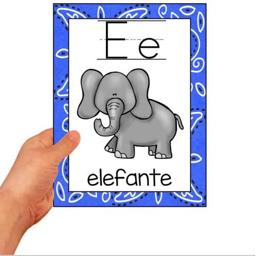 Alphabet Posters in Spanish | El alfabeto | Editable | Farm | TPT