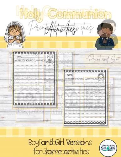 First Holy Communion Activities | Catholic Eucharist Worksheets | Holy ...