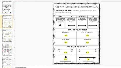Math Interactive Notebook 4th Grade Geometry by Teaching with Glitter ...