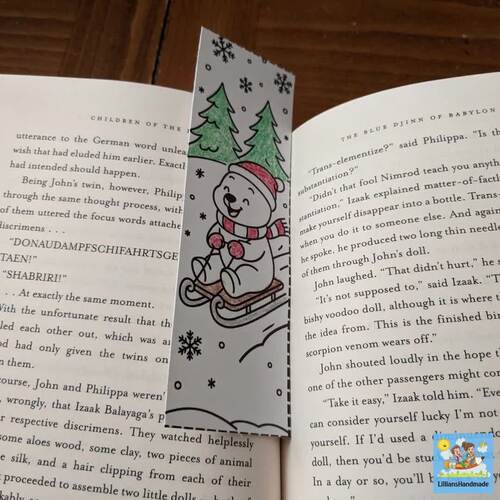 Penguin & Polar Bear Coloring Bookmarks for Winter Fun by Lillian's ...