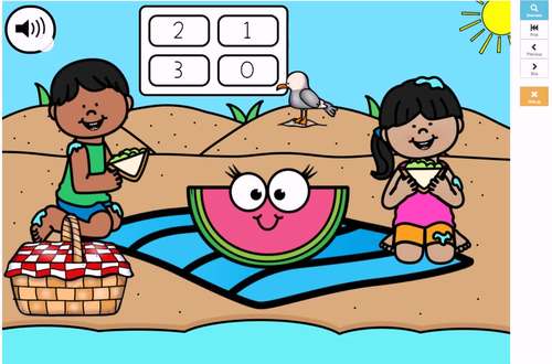 Boom Cards™ Summer Counting - Watermelon Seeds (0-20) by Kindergarten ...