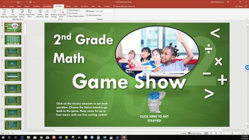 2nd Grade Math Game Show for NWEA MAP and Common Core by MyPaths