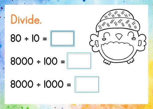 Dividing by 10, 100, 1000 and Their Multiples - Boom Task Cards | TPT