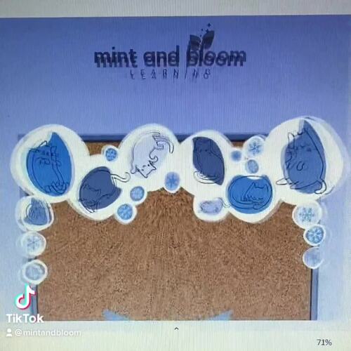 Winter Bulletin Board - New Year Snow Cat Theme for January | TPT