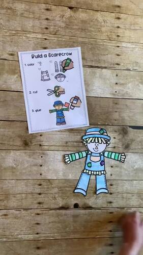 Build a Scarecrow Writing Craft | Fall Writing | September Writing Activity