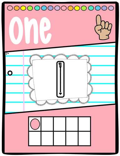 Retro Bright Number Posters |Skip Counting number|| Back to School