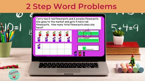 Addition and Subtraction Two Step Word Problems by Eastern Shore Math ...