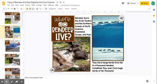 Reindeer Themed Digital Activities | Distance Learning • December