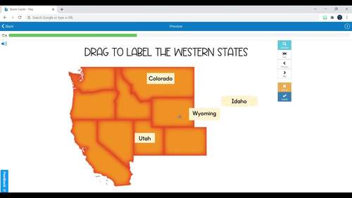 United States Regions and States Boom Cards by Hands on Learning LLC