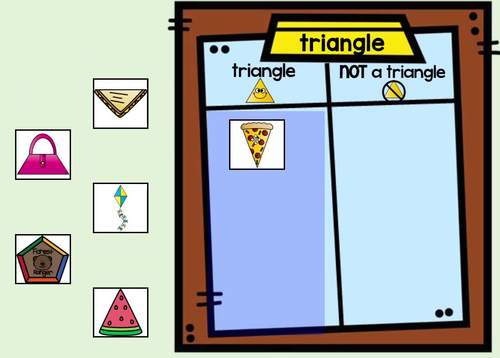 2D Shapes Sort Digital Boom Cards Two Dimensional Shape Sorting Activity