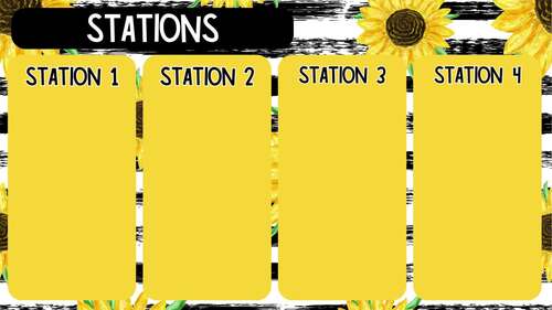 Sunflower Morning Meeting Slide Templates l Sunflower Decor l Sunflower ...