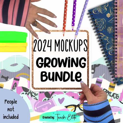 2024 Mockups Realistic Clipart Bundle 200+ items (excluding people range)