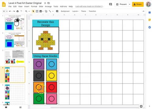 Easter Digital Pixel Art STEM Challenges by Brittany Washburn | TpT