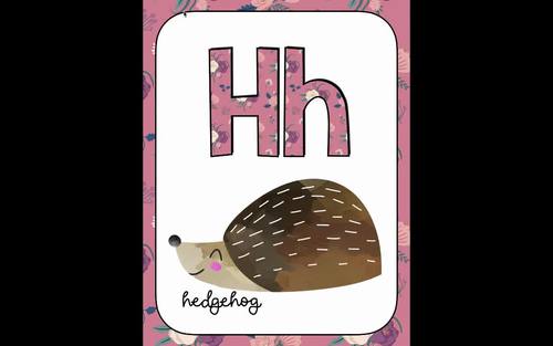 Animal Alphabet Posters - Classroom Decor - Letter Sound Posters Boho ...