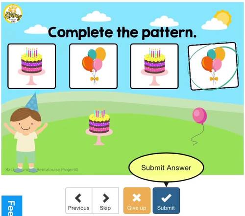 Birthday Patterns Picture Sequencing by Teacher Kimmy | TPT
