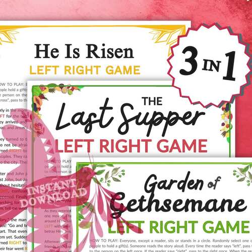 Resurrection Games 3 BUNDLE | Jesus Resurrection Stories Group Activities