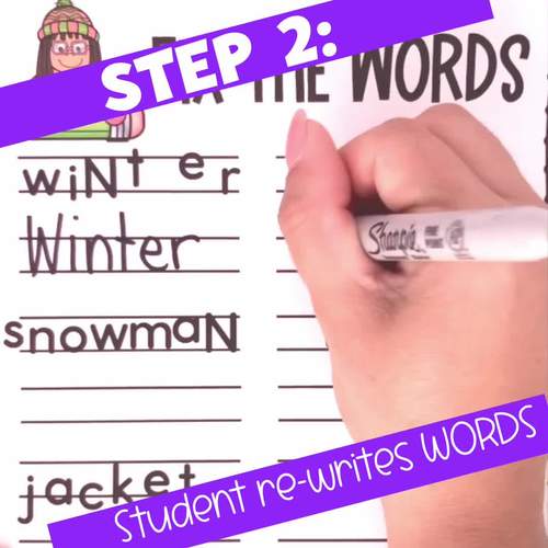 Occupational Therapy FIX THE MISTAKES handwriting legibility practice ...