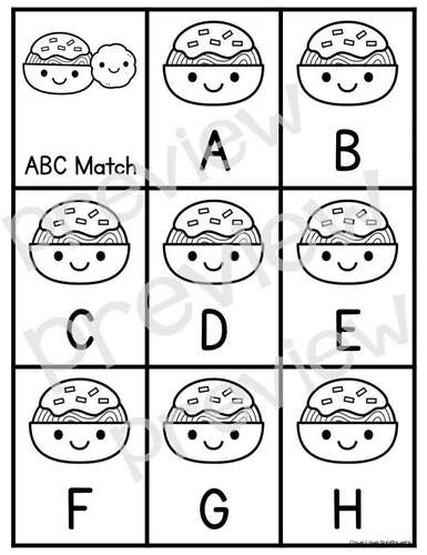 Spaghetti and Meatballs | Uppercase & Lowercase Alphabet Matching ...