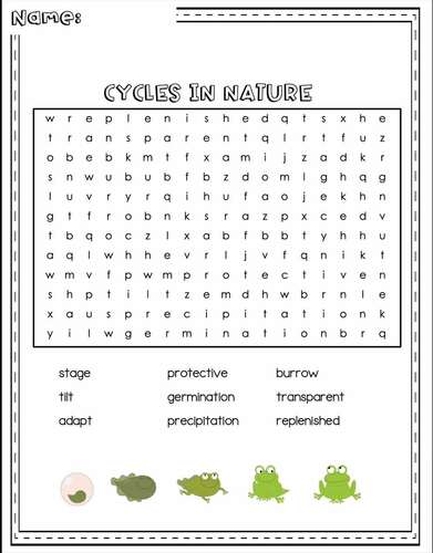 Knowledge 6: Cycles in Nature: End Assessment: CKLA Grade 2 Aligns : No ...
