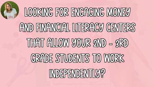 Money and Financial Literacy Centers for 2nd Grade by Saddle Up For 2nd ...
