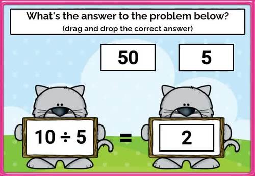 Boom Cards - Drag & Drop Math Facts (Multiply & Divide, 1's - 6's) - 30 ...