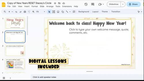 New Years Reset Bundle : Goal Setting | Math | Literacy | Mindfulness 2025