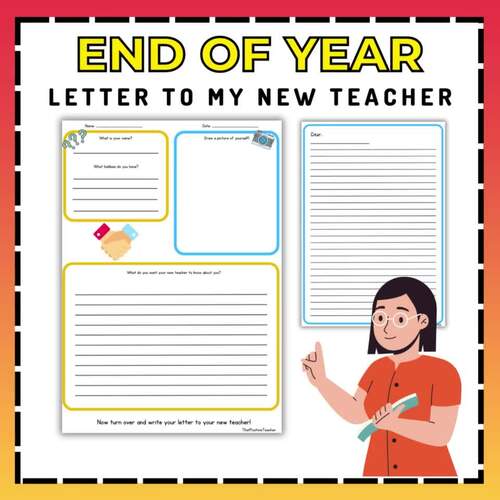 End of Grade/Year Writing Activity | Letter to my new teacher | 3rd/4th ...