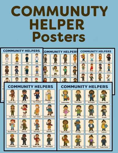Community Helper Posters by Sheila Morton Innovative Insights Hub