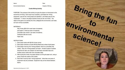 High School Earth Science Engaging Investigation: Cookie Mining Lab