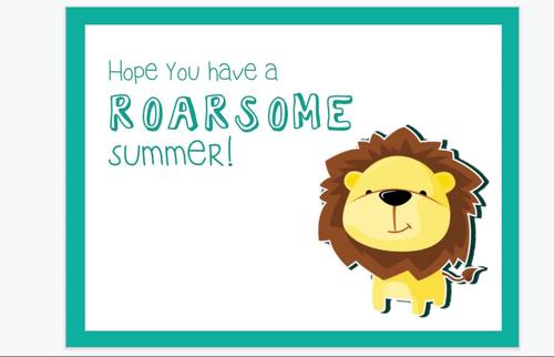 Cute Animal-Themed Digital End of Year Postcards for Students (Part 1)