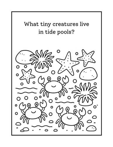 40 Summer Vacation Coloring Pages with Conversation Starters | Printable