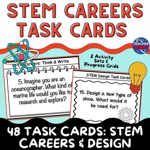 STEM Careers Task Cards | Engineering Science Activity Games Career ...