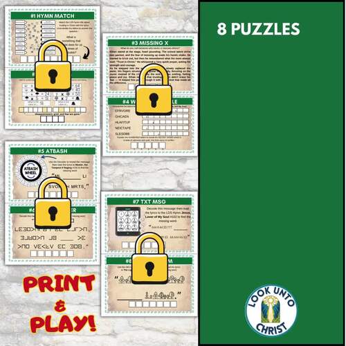 Tree of Trust LDS Escape Room, 2025 Youth Theme Printable Game, Look ...