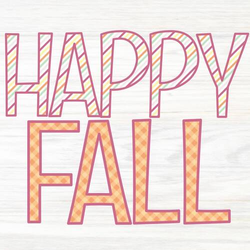 Fall Autumn Bulletin Board Letters Door Decor A-Z, Punctuation Numbers