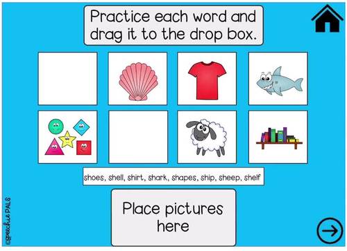 Birthday Party Articulation BOOM CARDS: SH by Speechie Pals | TPT