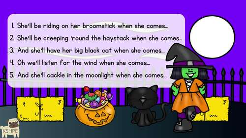 Music: She'll Be Riding On Her Broomstick, Halloween Song Vocal Music ...