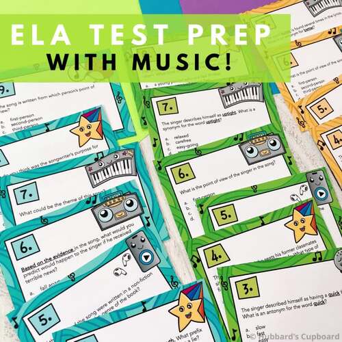 Editable Fun Test Prep Reading Review and Practice w/ Music - Ppt ...