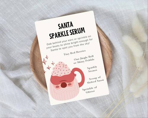 Christmas Potions Mud Kitchen Recipe Cards for Pretend Play, Holiday ...