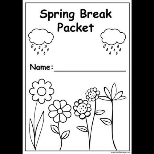 Spring Break Packet by Preschool Garage | TPT