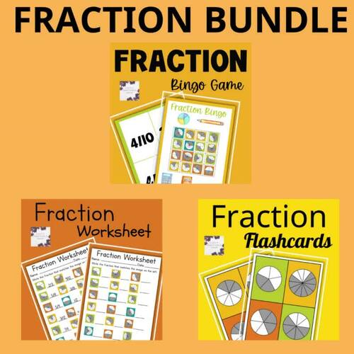 Fractions Activity Bundle by GinasPrintableShop | TPT