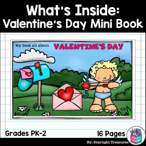Valentine's Day Mini Book for Early Readers, Valentine Activity ...