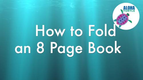 VIDEO - How to Fold an 8 Page Book by Rocky Mountain Speech Adventures